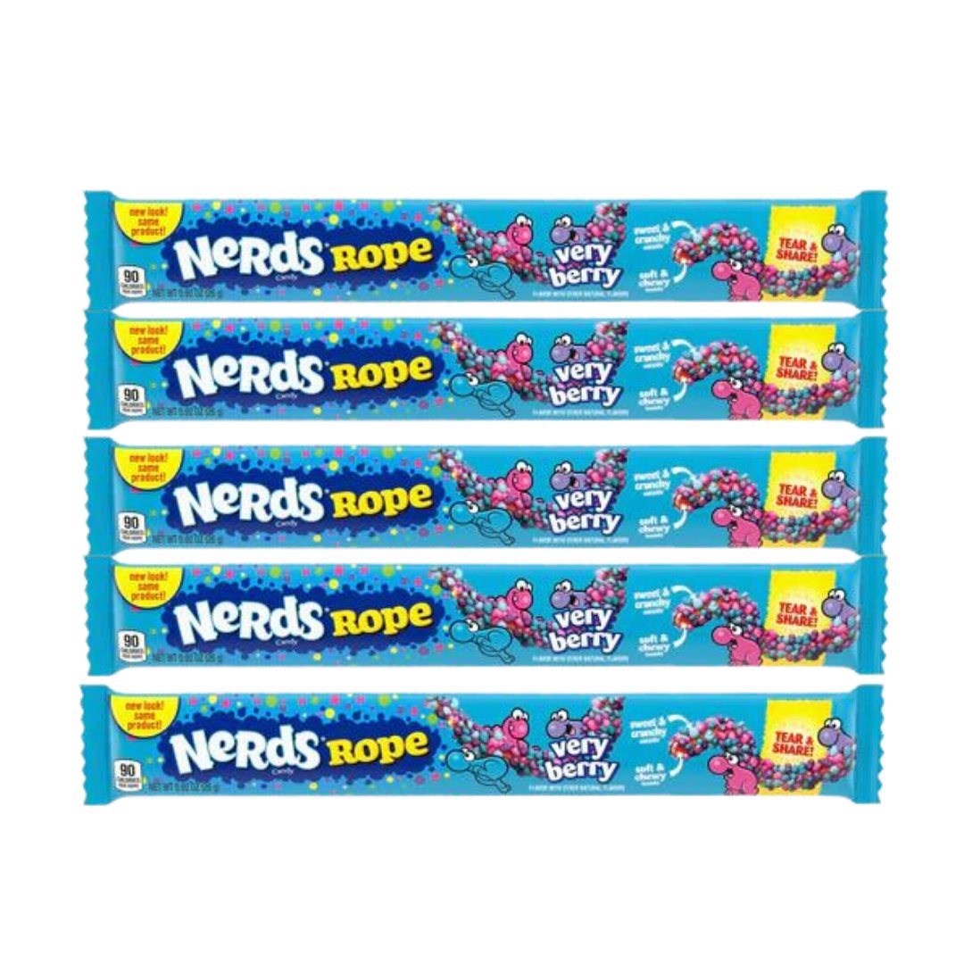 Nerds Rope Very Berry 26 g ( 5 pack ) – Fast Candy